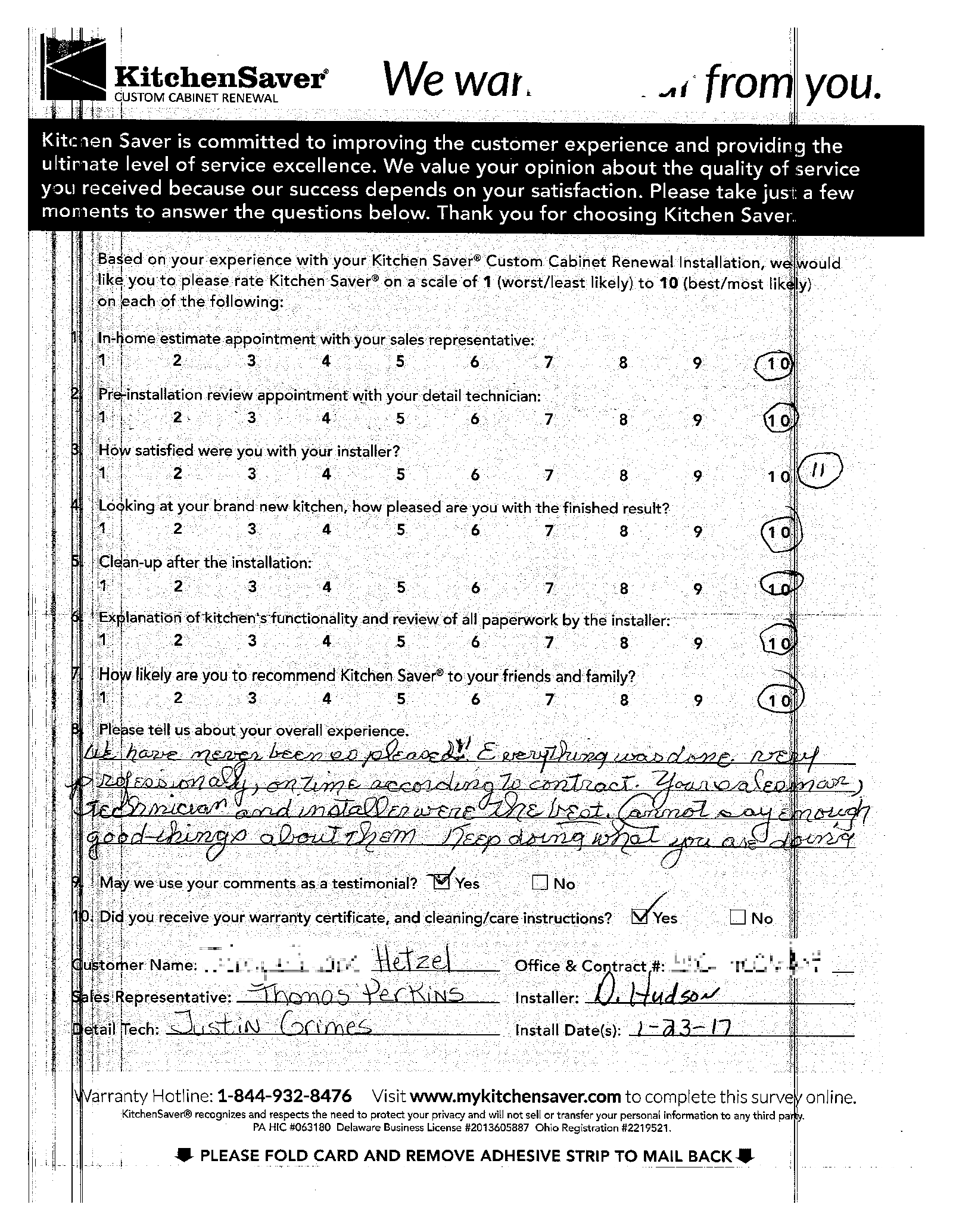 The Hetzel Family - K/S Renewal Systems, LLC